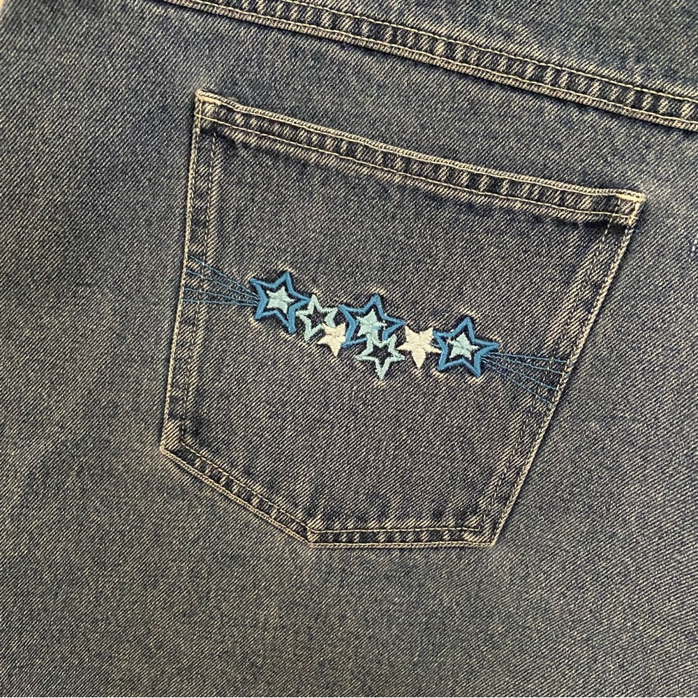 Vintage 90s Y2k Star Embroidered Pocket L.A. Blues De… - Gem